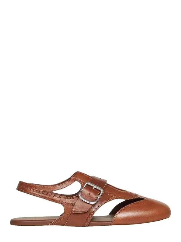 Dries Van Noten Calf Leather Sandal - Tan