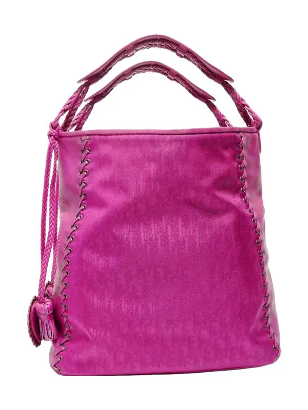 Dior 2007 Trotter Lace-up Shoulder Bag - Pink