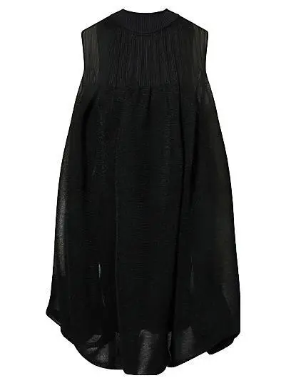 CFCL Bust Flare Sleeveless Mini Dress - Black