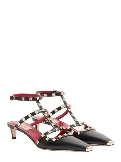 Valentino Garavani Rockstud Kidskin Pumps - Black