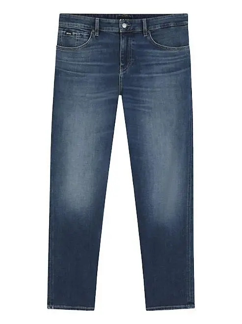 BOSS Maine Regular-fit Stretch-denim Jeans - Navy
