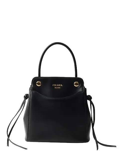Prada Leather Top-handle Bag - Black
