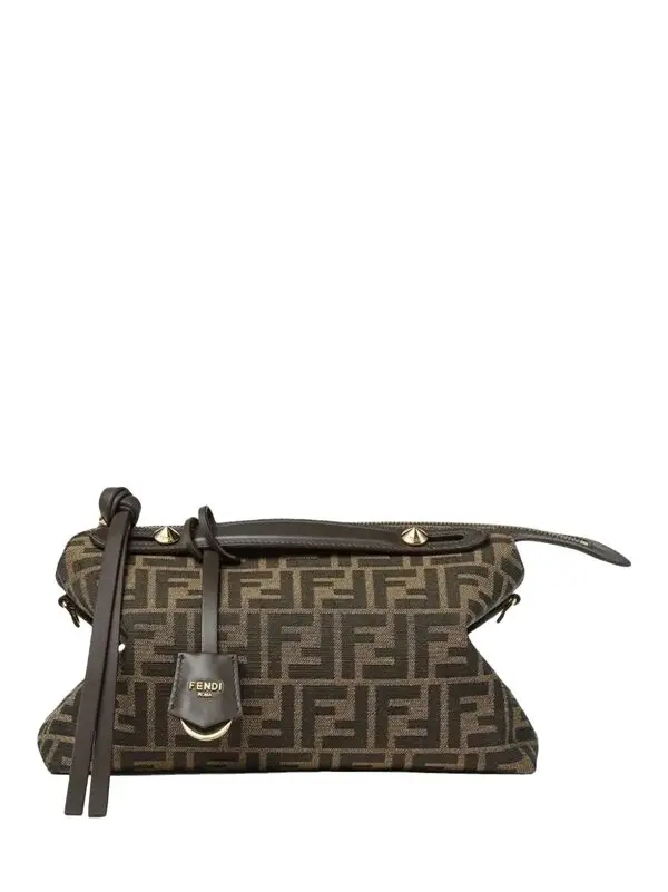 Fendi Ff Jacquard Medium Bag - Brown
