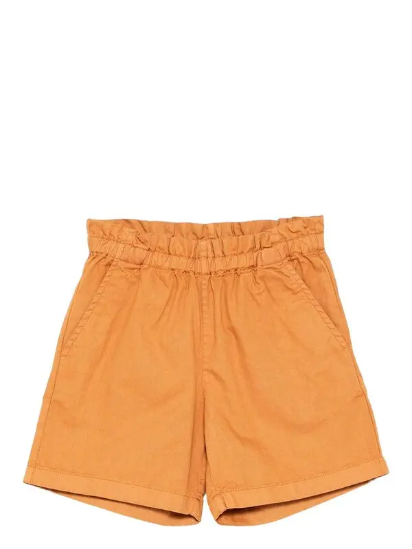 Bonpoint Leslie Organic Cotton Shorts - Yellow & Orange