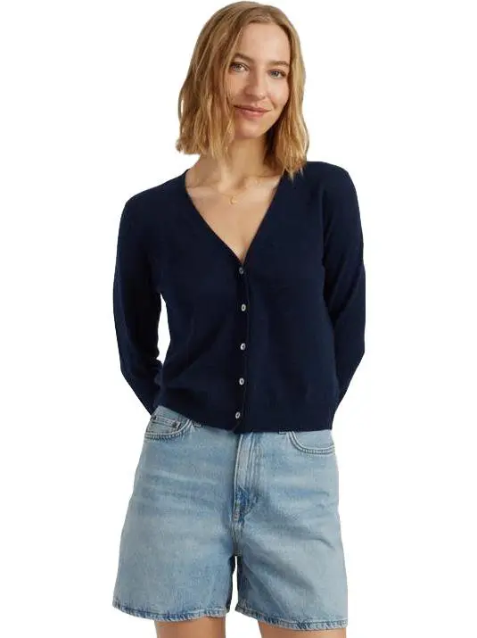 Chinti & Parker Air Pure Cashmere Cardigan - Navy