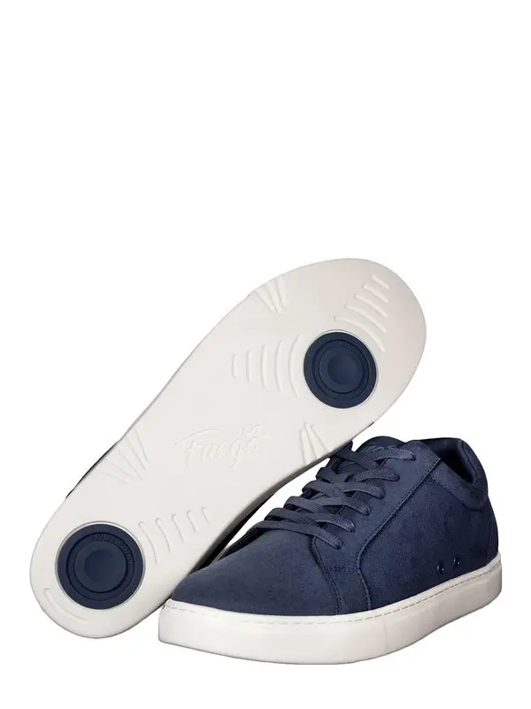 FUEGO Low-top Sneakers With Suede Accents - Navy