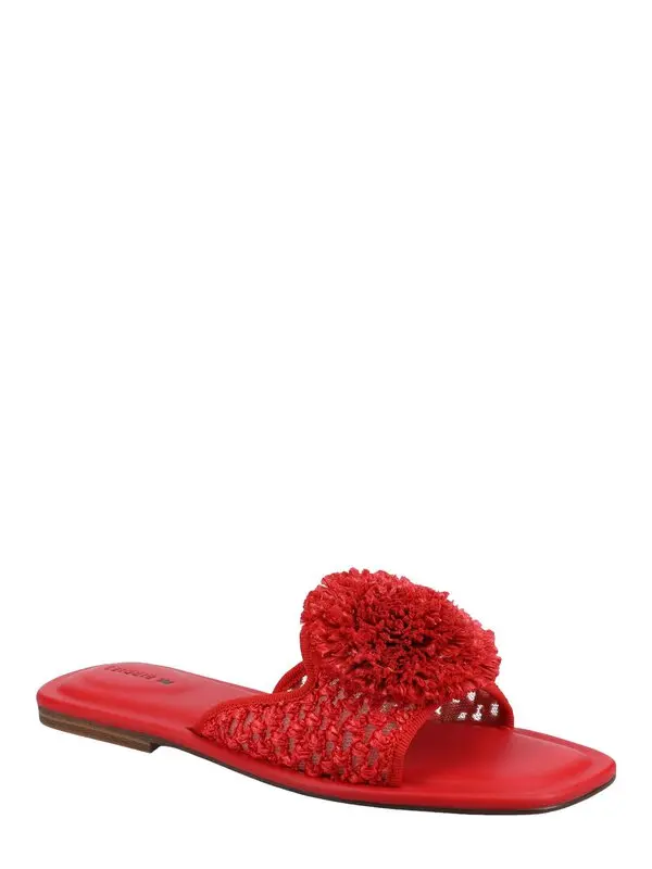 BIRDIES The Kiwi Pom Sandal - Red Openweave