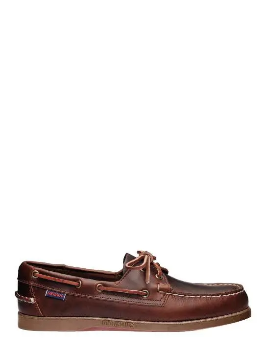SEBAGO Portland Waxed Boat Shoes - Brown-honey