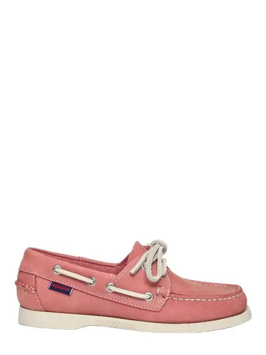 SEBAGO Portland Nubuck Boat Shoes - Pink-white