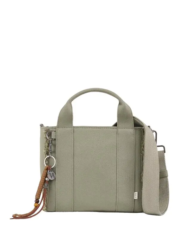 WILT CLOTHING Selma Frayed Mini Tote - Army Sage