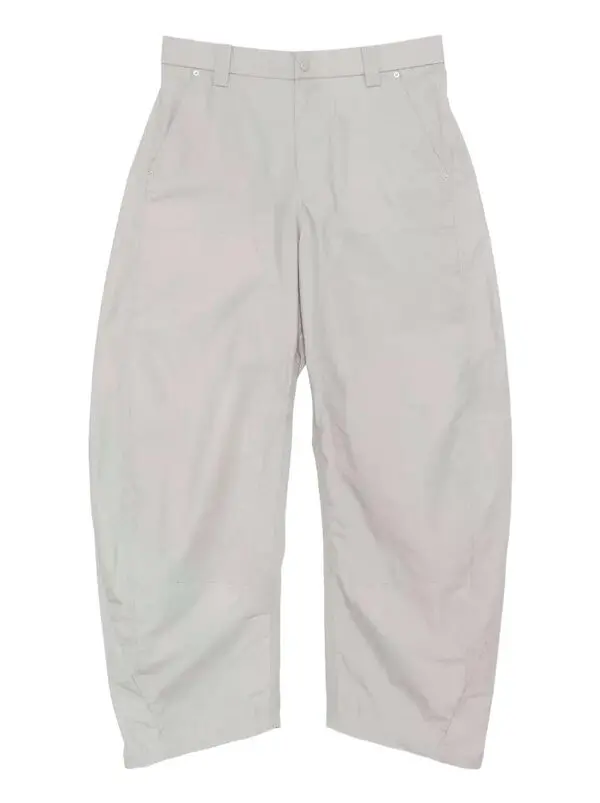 CROQUIS Rivet-trim Barrel Trousers - Grey