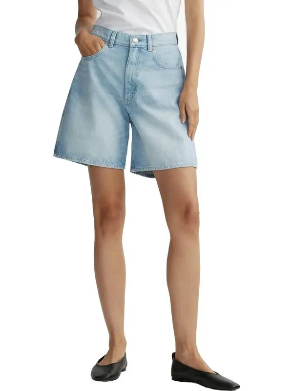 DL1961 Taylor High-waisted Relaxed Denim Shorts - Prairie