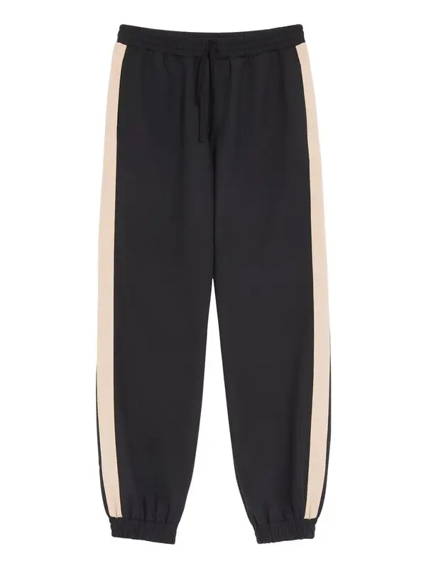 Valentino Garavani Jersey Vgold Sweatpants - Black