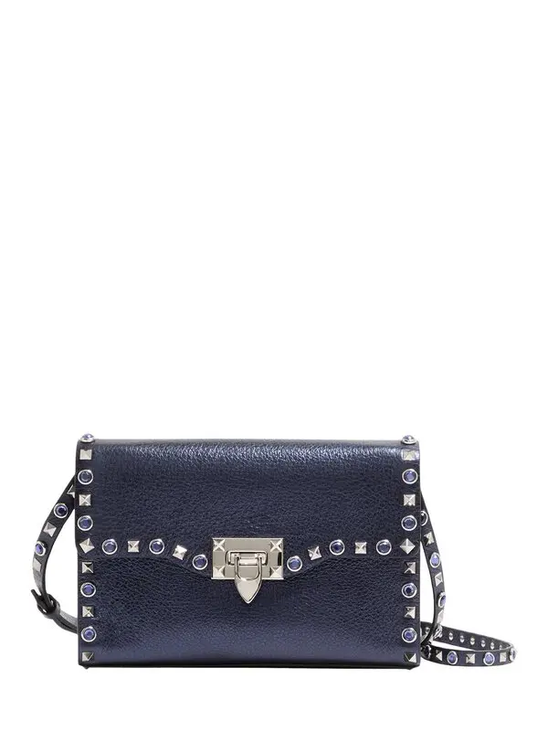 Valentino Garavani Rockstud Spike Shoulder Bag - Blue