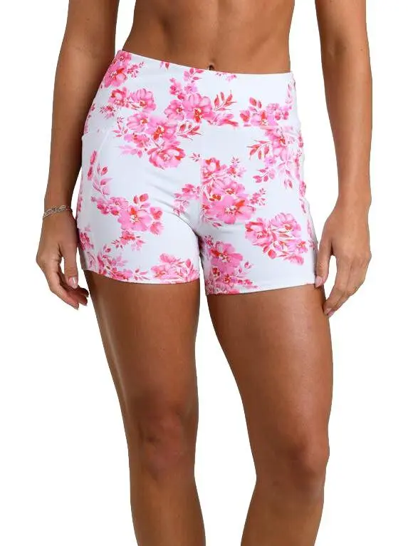 La Blanca Stretch Biker Shorts - White