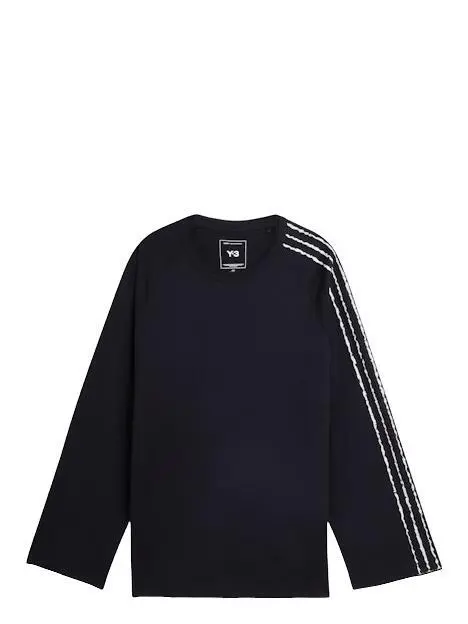 Adidas Y-3 Raw Edge Long Sleeve T-shirt - Black