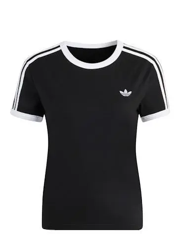 Adidas 3-stripes Slim Tee Shirt - Black/white