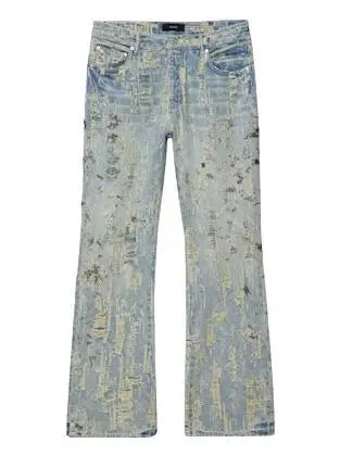 PURPLE BRAND P026bsdl226 Bead Splatter Destroy Jeans - Indigo