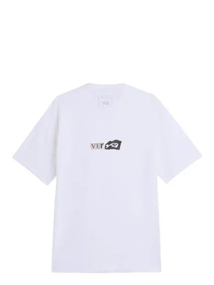 Adidas Y-3 Gfx Short Sleeve T-shirt - Chalk White