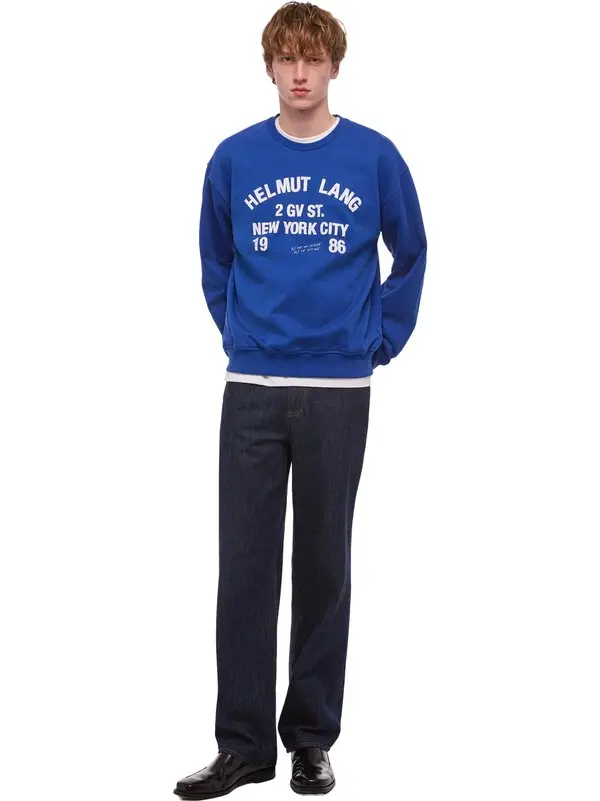 Helmut Lang Varsity Crewneck - Royal Blue