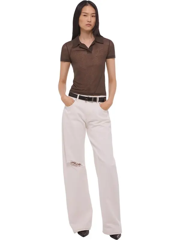 Helmut Lang Twisted Polo - Bistre