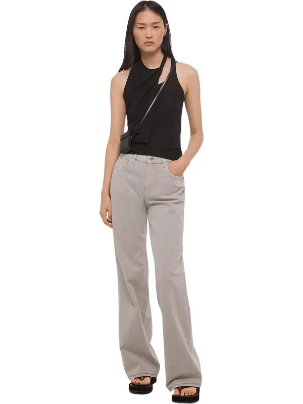 Helmut Lang Twisted Halter Tank - Black