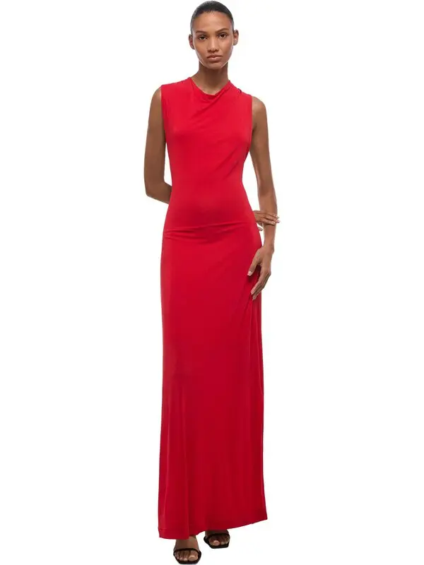 Helmut Lang Knot Detail Maxi Dress - Adrenaline Rush