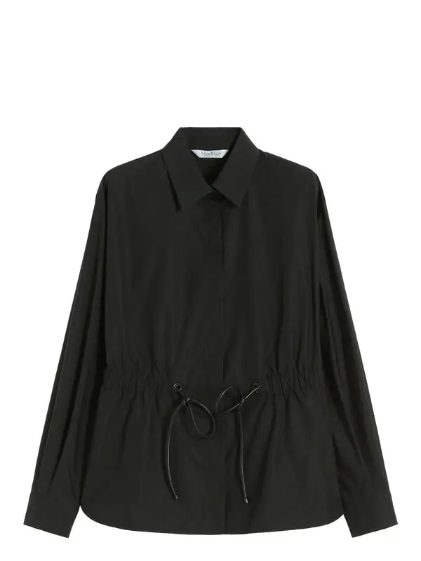 Max Mara Cotton Poplin Shirt - Black