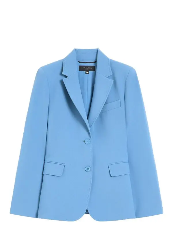 Max Mara Viscose-blend Canvas Blazer - Light Blue