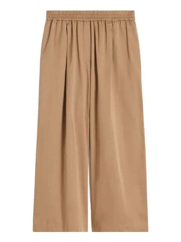 Max Mara Cotton Rasetto Trousers - Earth