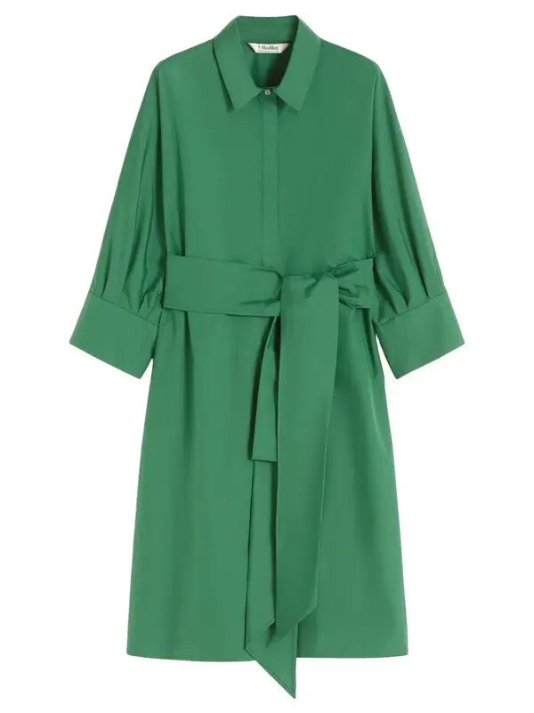 Max Mara Cotton Shirt Dress - Green