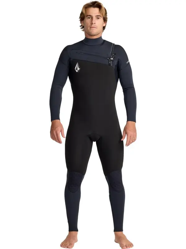 Volcom 4/3mm Modulator Chest Zip Full Wetsuit - Black