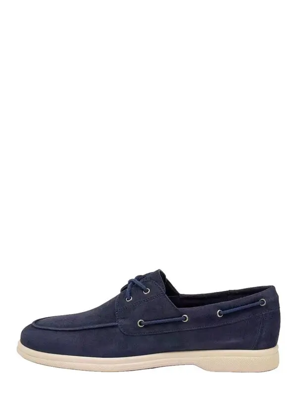 FRAU Lace-up Boat Shoes - Blue