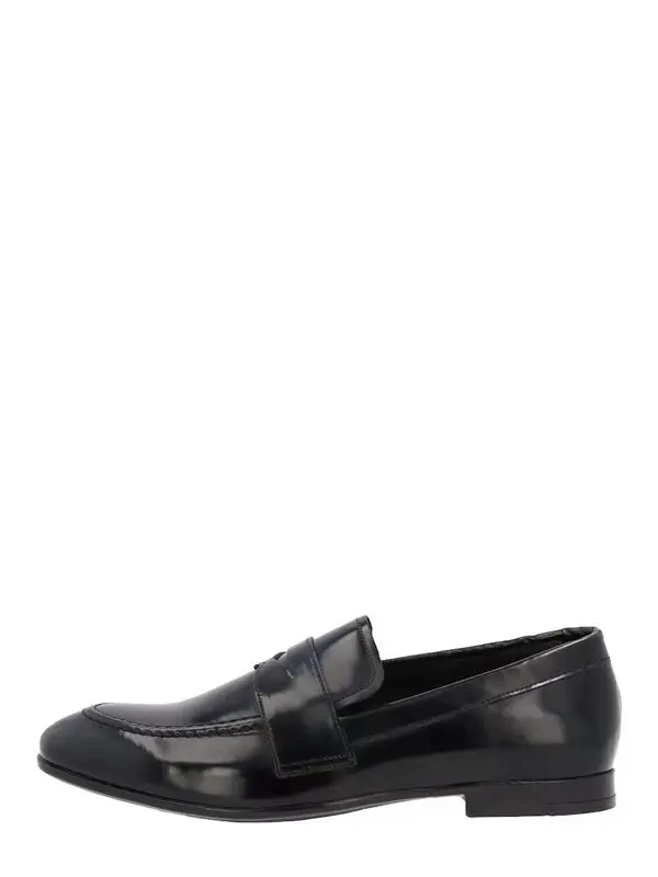 FRAU Polished Leather Loafers - Blue