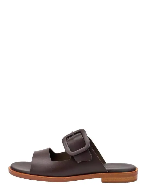 FRAU Buckle Fastening Leather Sandals - Brown