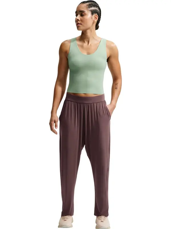 Nike Zenvy Loose Mid-rise Pants - Purple