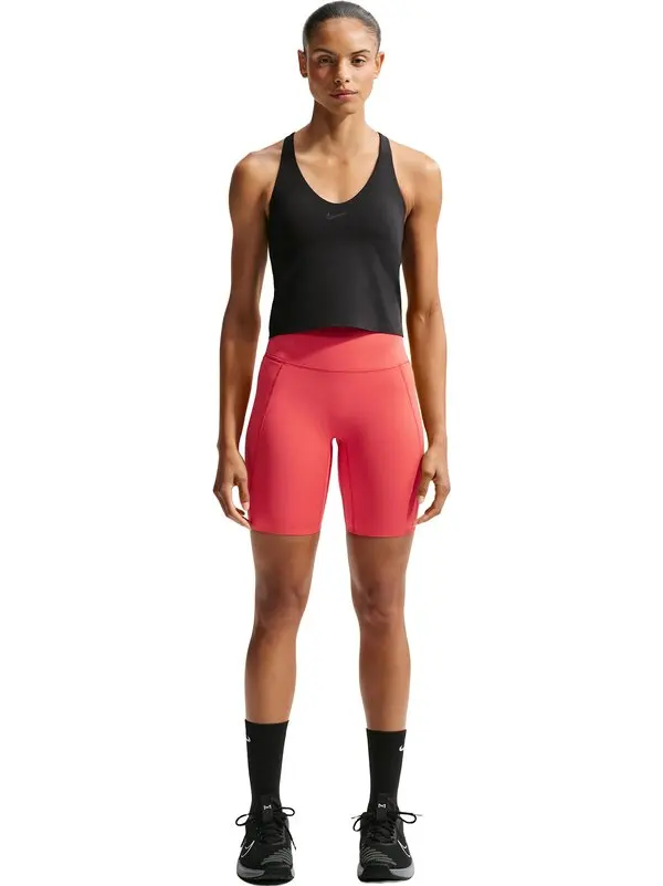 Nike Universa High-waisted 8" Biker Shorts - Red