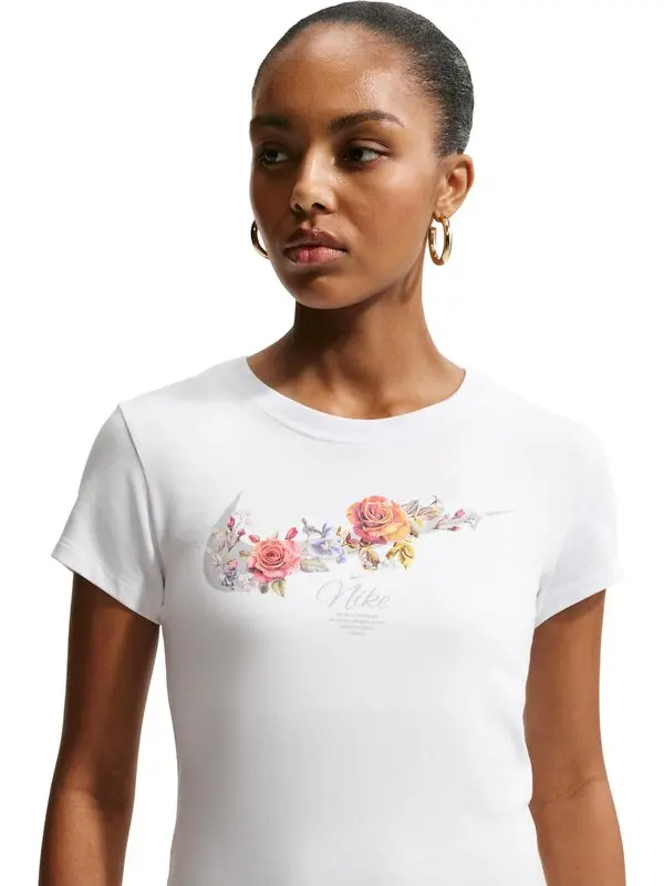 Nike Chill Knit Cropped T-shirt - White