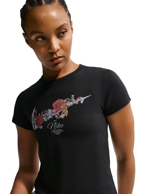 Nike Chill Knit Slim Cropped T-shirt - Black