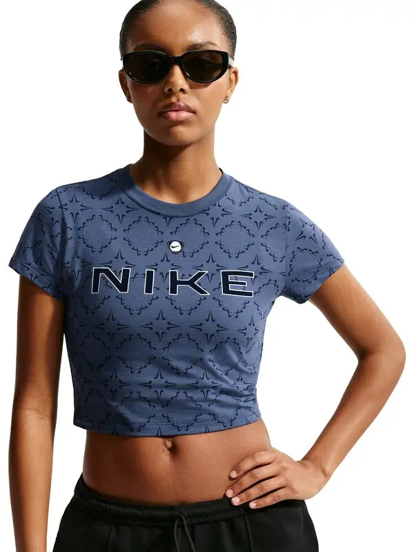 Nike Sportswear Chill Knit Slim Cropped T-shirt - Blue