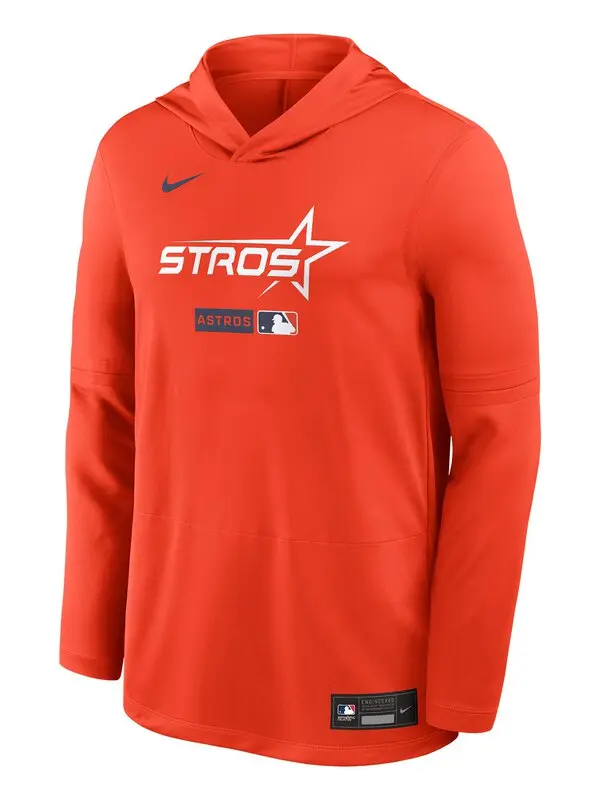 Nike Houston Astros City Connect Long-sleeve Hooded Top - Orange
