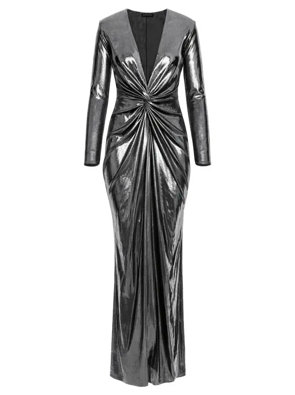ROSERRY Mallorca Jersey Maxi Dress - Silver