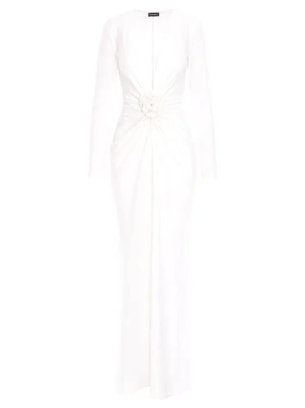 ROSERRY Mallorca Jersey Maxi Dress - White