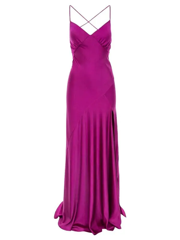 ROSERRY Seville Satin Maxi Dress - Pink
