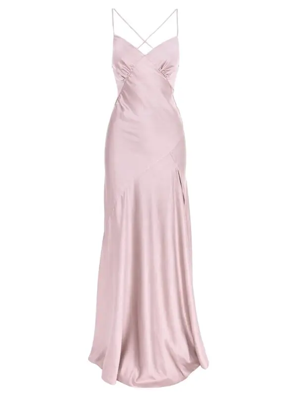 ROSERRY Seville Satin Maxi Dress - Pink