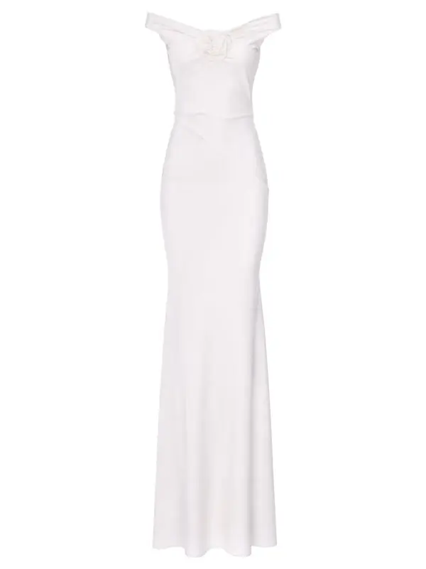 ROSERRY Venice Maxi Jersey Dress - White