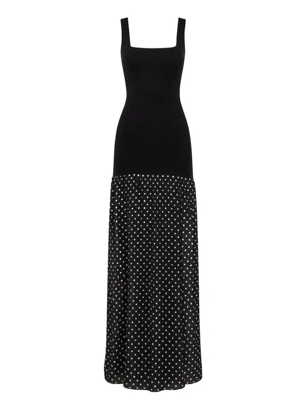 ROSERRY London Dots Maxi Dress - Black