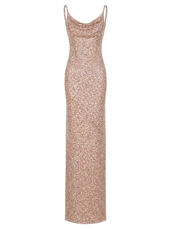 ROSERRY Margot Sequin Maxi Dress - Gold