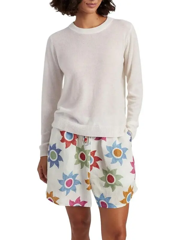 Chinti & Parker Air Cashmere Crewneck Sweater - Cream