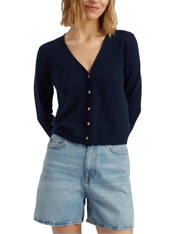 Chinti & Parker Air Pure Cashmere Cardigan - Navy